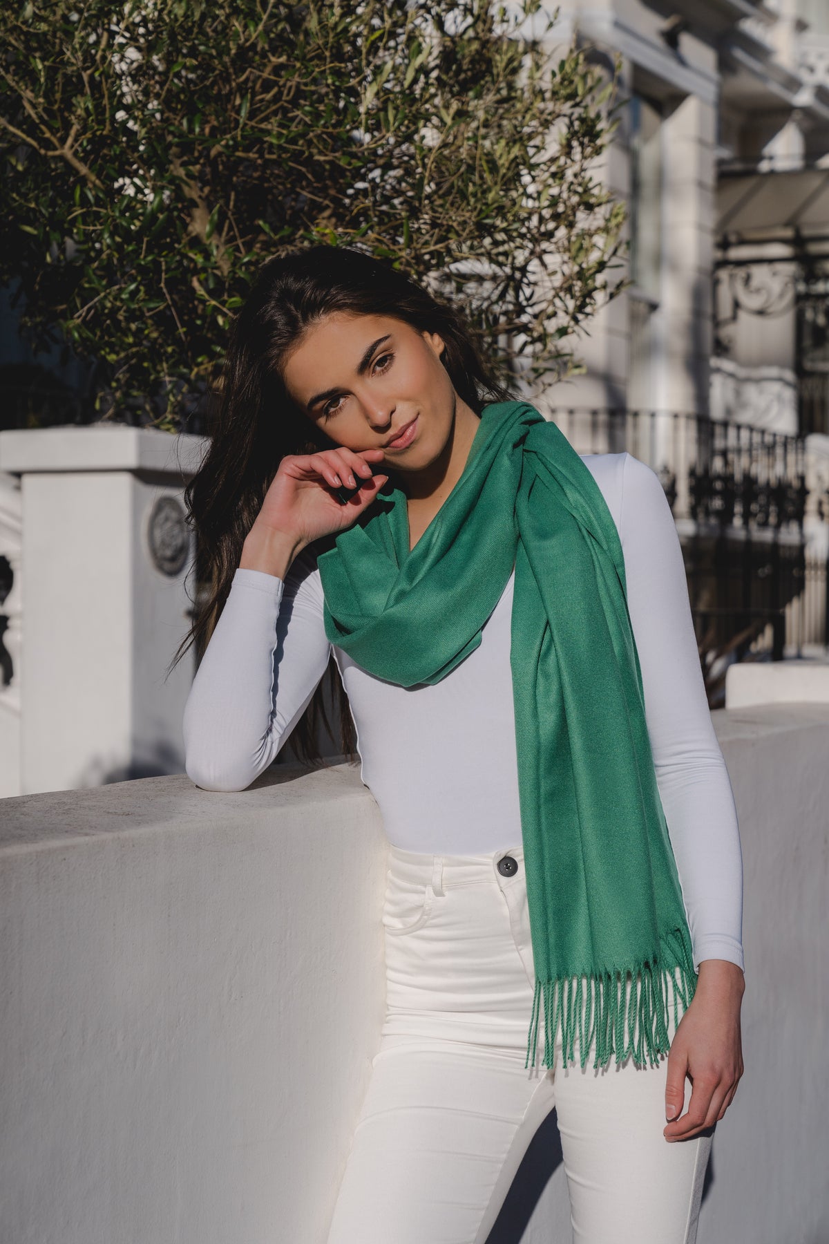 Celine Scarf colour Rain Forest - PAS24 — Accessories by Park Lane