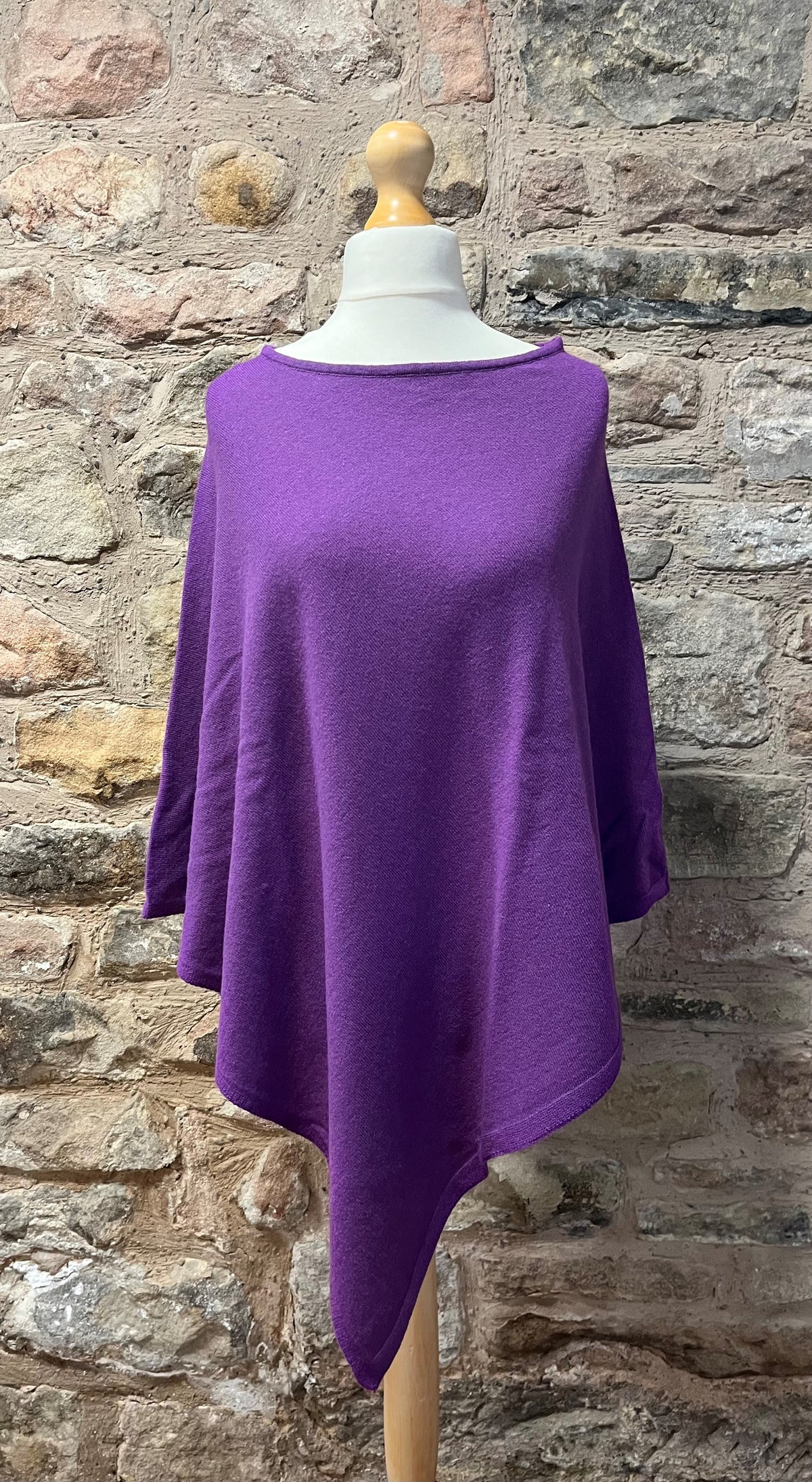 Mia' our Cashmere Mix Poncho in Deep Purple MIA - DEEP PURPLE ...
